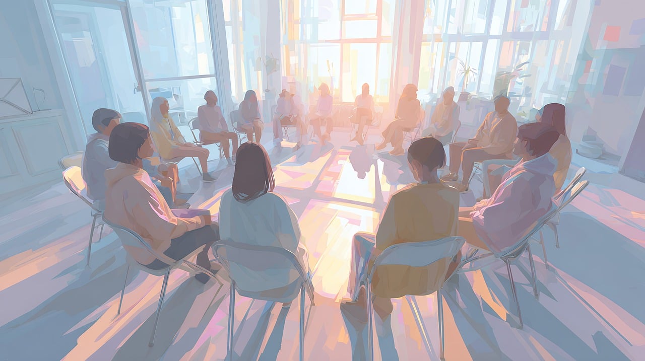 What happens in expressive arts therapy group session? - Seesvalo